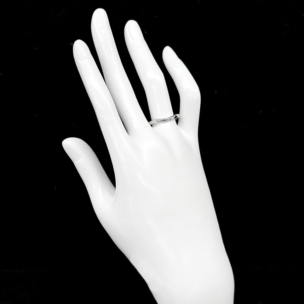 Cartier | Jewelry | Cartier Ballerina Curve Ring Size 56 2mm Wide ...